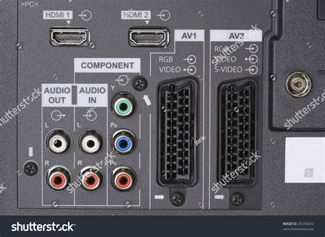 Lcd Tv Audio Video Inputs Stock Photo Edit Now