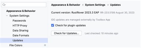 Update Rustrover Rustrover Documentation