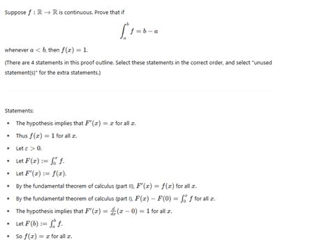 solved suppose f r→r is ﻿continuous prove that