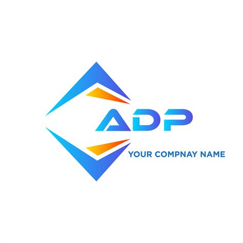 Adp Abstract Technology Logo Design On White Background Adp Creative