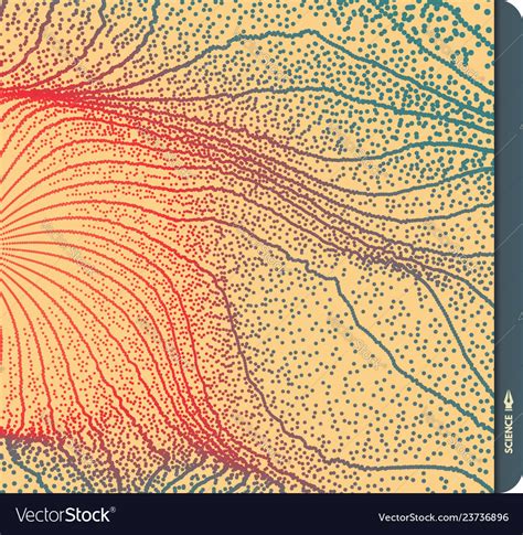 Array Dynamic Particles D Futuristic Grid Vector Image