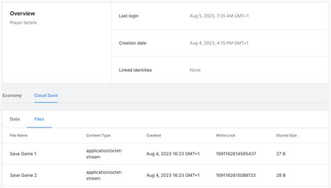 See Saved Files In Cloud Save Web Interface Unity Services Unity Discussions