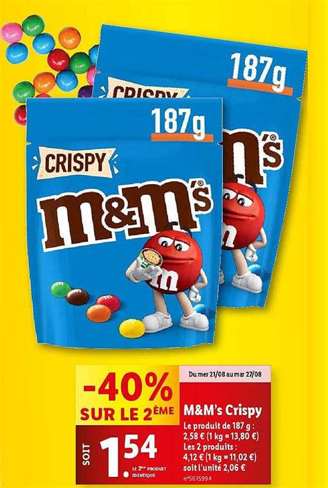 Promo Mandms Crispy Chez Lidl 123catalogue Fr
