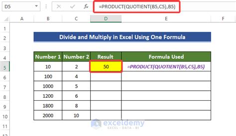 How To Divide And Multiply In One Excel Formula Methods ExcelDemy