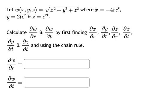 Solved Let Wxyzx2y2z22 ﻿where