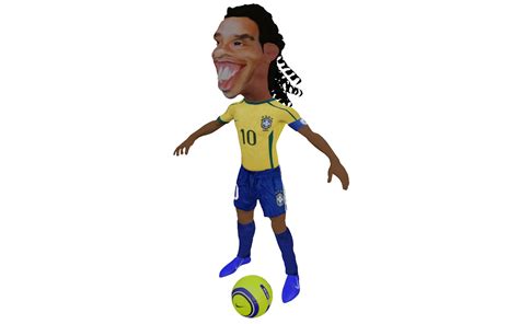 3d Rigged Ronaldinho Caricature Soccer Player Turbosquid 2001710