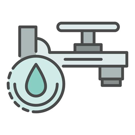 Smart Water Tap Icon Color Outline Vector 15888710 Vector Art At Vecteezy