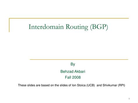 Ppt Interdomain Routing Bgp Powerpoint Presentation Free Download Id 9204976