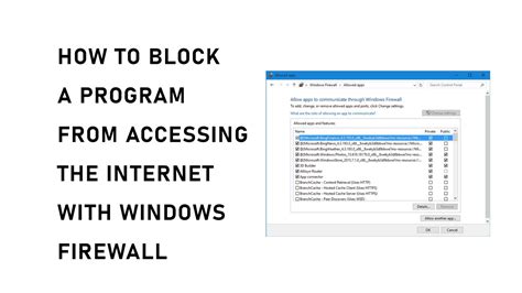 How To Block A Program From Accessing The Internet With Windows Firewall Fixed Youtube