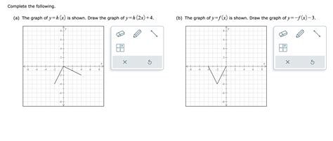 Solved A The Graph Of Y H X Is Shown Draw The Graph Of Chegg Com