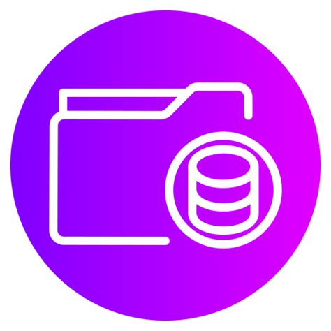 Database Generic Gradient Fill Icon
