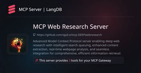 Mcp Web Research Server Langdb