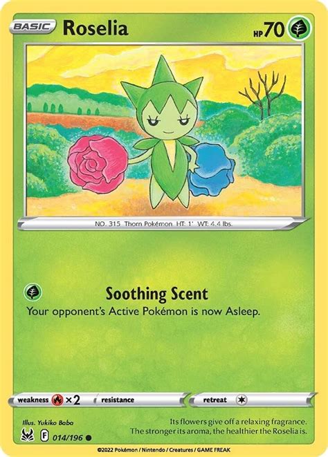 Roselia Swsh11 Lost Origin Pokemon