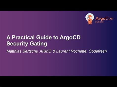 Free Video A Practical Guide To Argocd Security Gating From Cncf Cloud Native Computing
