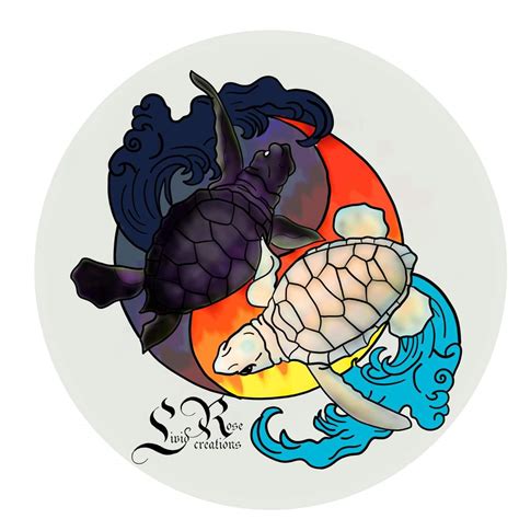 Yin Yang Turtle By Lividrosecreations On Deviantart