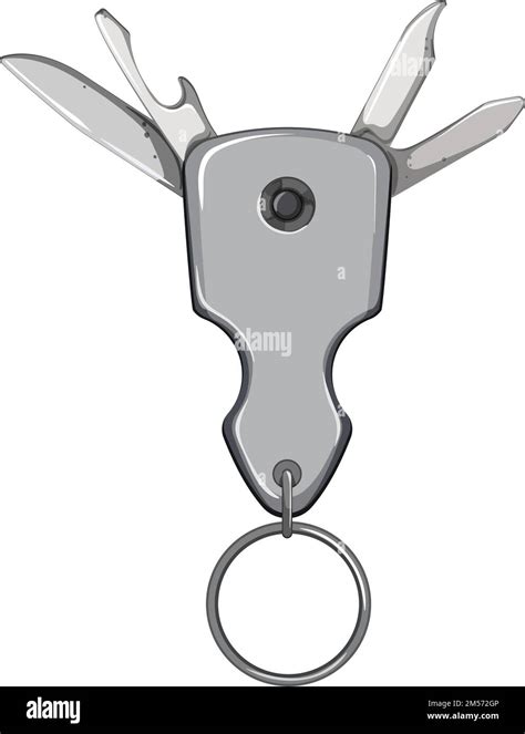 Multitool Knife Tool Cartoon Vector Illustration Stock Vector Image
