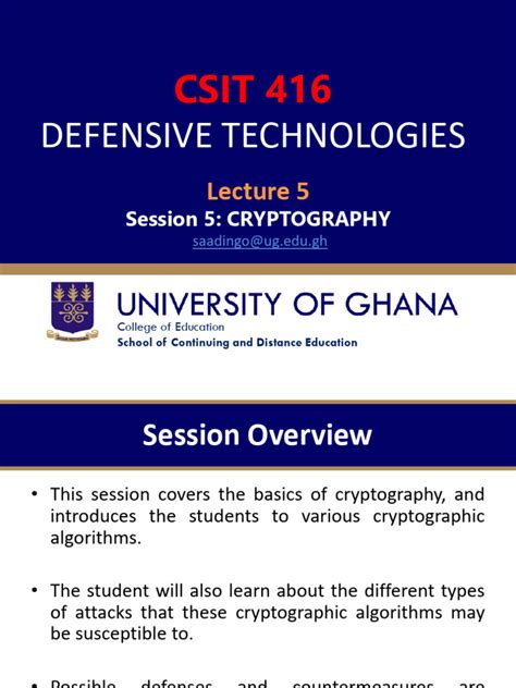 Session5 Cryptograph Pdf Public Key Cryptography Cryptography