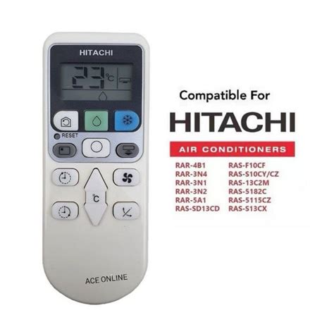Hitachi Air Conditioning Remote Control Rar 3na Lazada Ph