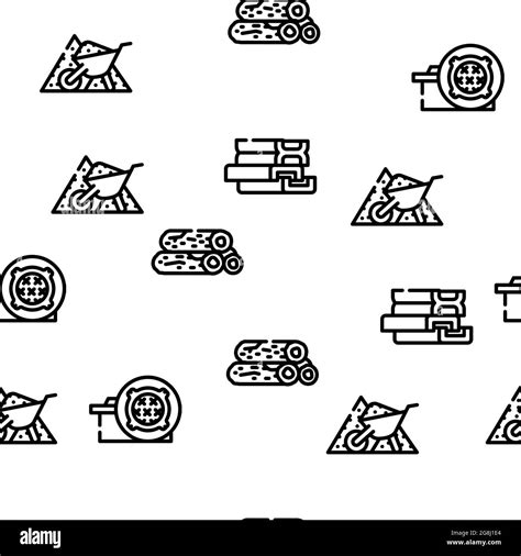 Building Material Vector Seamless Pattern Stock Vector Image And Art Alamy