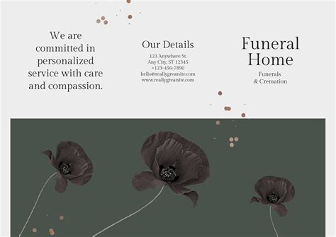 Free Printable Funeral Brochure Templates Canva