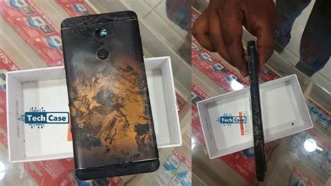 Xiaomi Redmi Note Explodes And Catches Fire