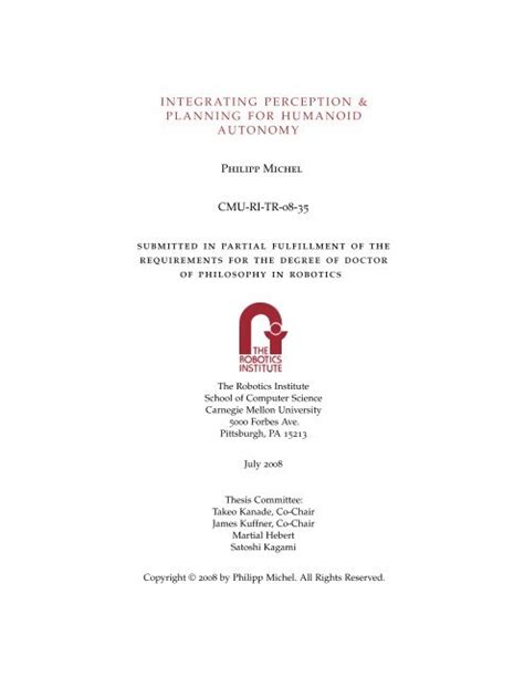 Integrating Perception And Planning For Humanoid Autonomy
