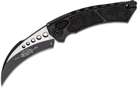 Microtech Hawk Black Tactical Automatic Knife 4 Black 166 1t