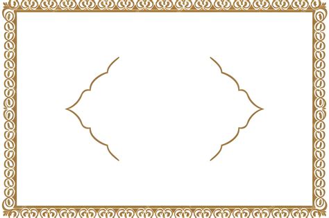 Ornate Rectangular Frame With Luxurious Gold Premium Ai Generated Vector