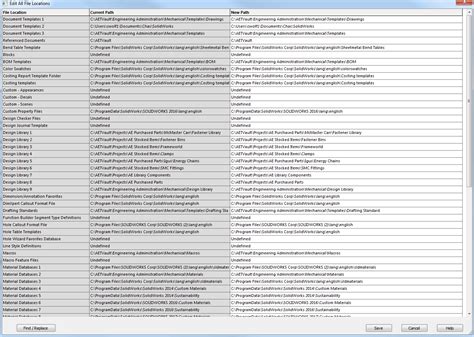 Edit All System Option For File Locations In SOLIDWORKS Computer Aided Technology