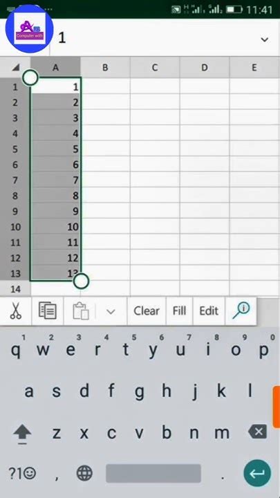 Excel Formula Hacks In Mobile Excel Formula Hacks Number Series Youtube