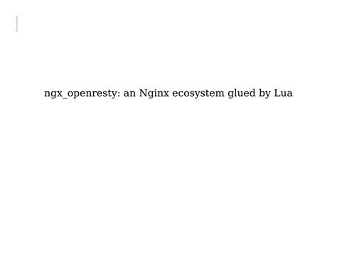 pdf ngx openresty an nginx ecosystem glued by lua agentzhagentzh