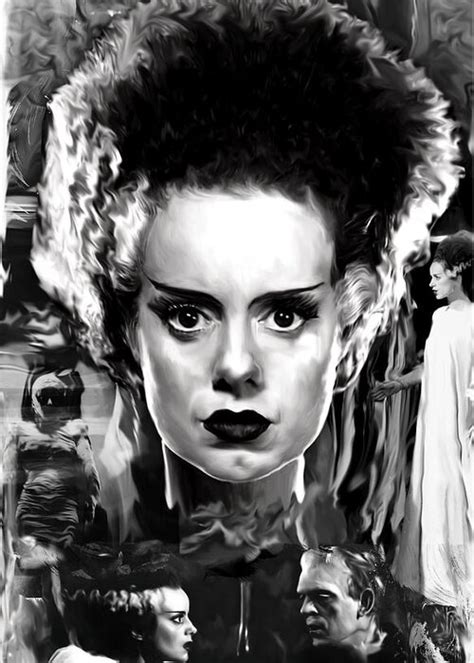 Bride Of Frankenstein Portrait Bride Of Frankensteins Crazy Eyes Will