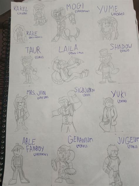 Your Ocs Jojos Bizarre Adventure Part 3 The Enemy Is Now The Same As Last Week R