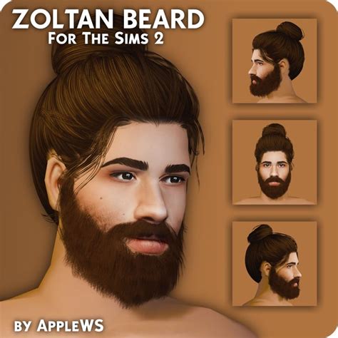 Modthesims Zoltan Beard Ym Em Sims Hair Sims 2 Sims