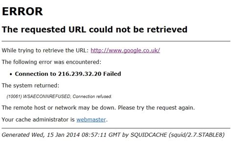 Squid Error Internet Related Filtering Firewall EduGeek Net