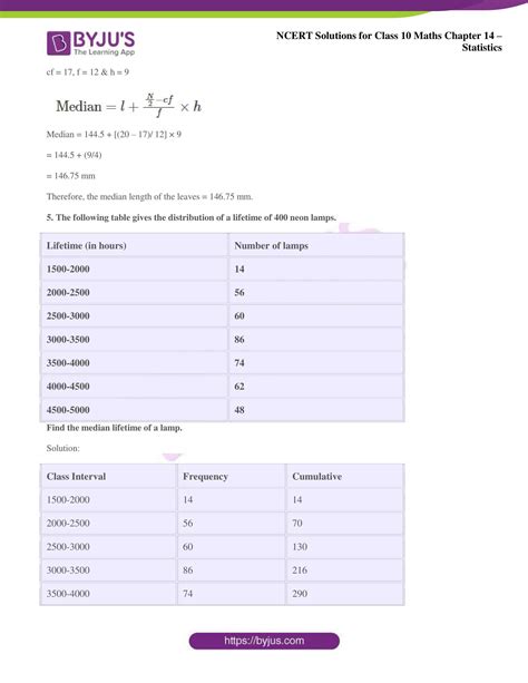Ncert Solutions For Class 10 Maths Exercise 143 Chapter 14