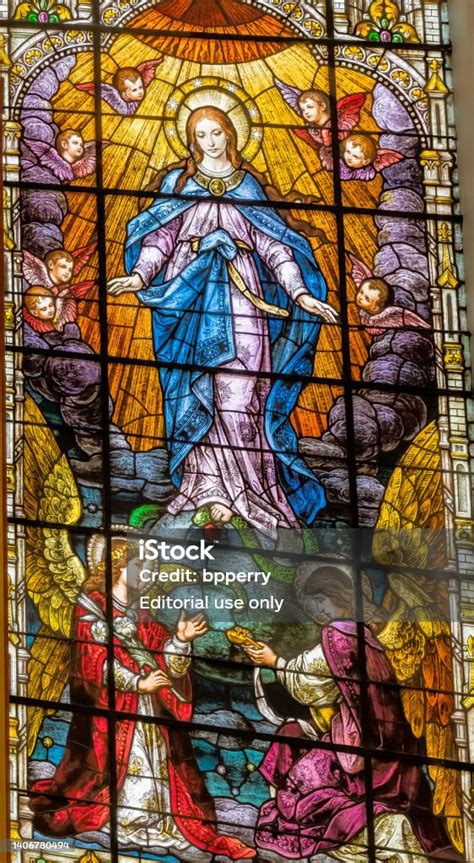 Assumption Of Mary Stained Glass