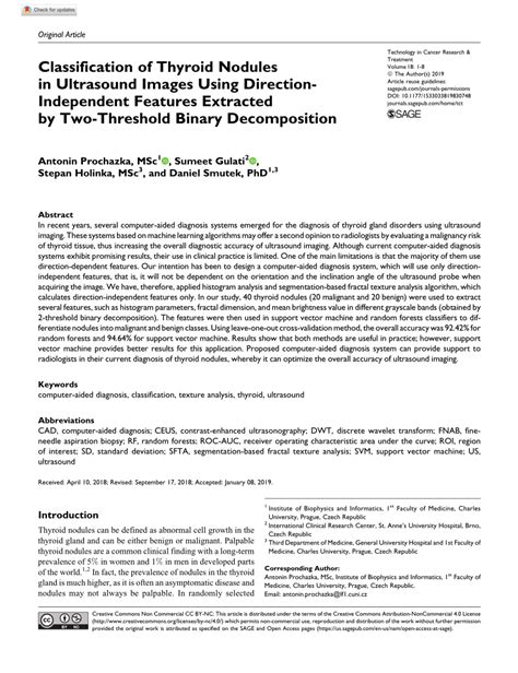 Pdf Classification Of Thyroid Nodules In Ultrasound Images Using Direction Independent