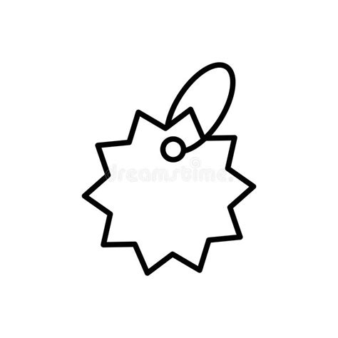 Tag Icon Thin Line Art Isolated Stock Illustration Illustration Of Shopping Vector 340580858