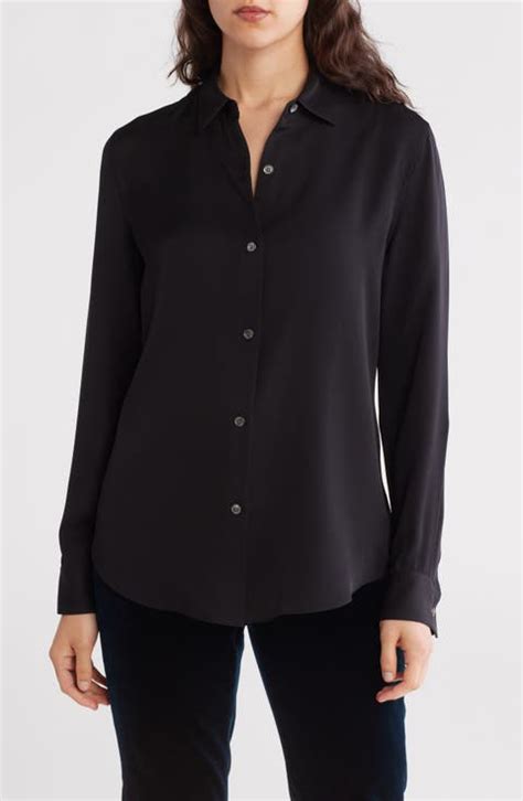Womens Black Button Up Shirts Nordstrom Rack