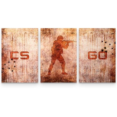 Quadro Counter Strike Global Offensive CSGO Game PC Shopee Brasil