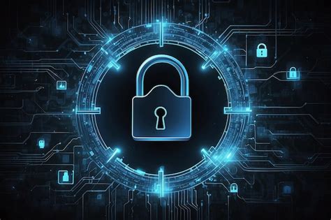 Cybersecurity And Privacy Concepts To Protect Data Lock Icon And