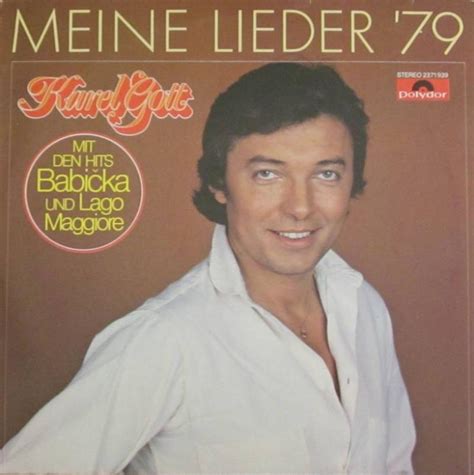 Karel Gott Meine Lieder 1979 Polydor Vinyl Lp