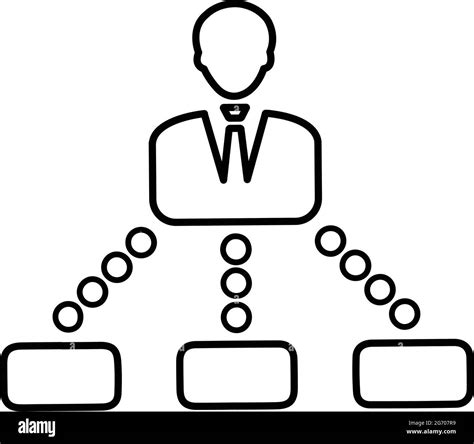 Management Hierarchy Icon Vector Eps File Perfect Use For Print