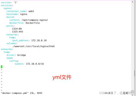 Docker Compose编排compose编排网络 Csdn博客