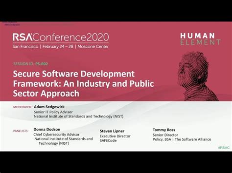 rsa conference talk secure software development framework an
