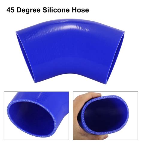 Universal 45 Degree Elbow Silicone Hose For Coupler Reducer Auto Engine Turbo Cooling Coolant