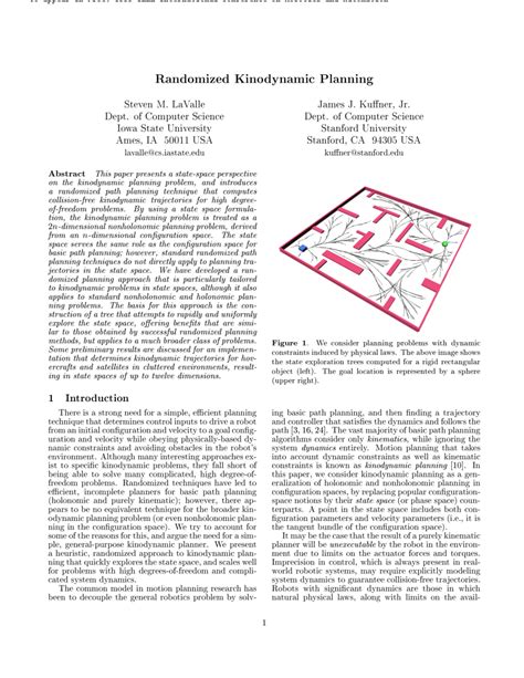 pdf randomized kinodynamic planning