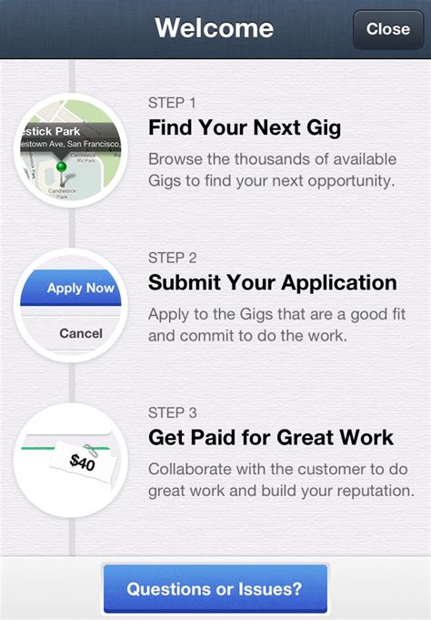 Gigwalk Ios Welcome Screen Finding Yourself How To Apply App