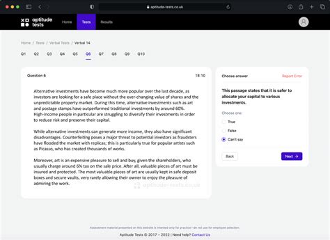 Aon Verbal Reasoning Tests Aptitude Tests